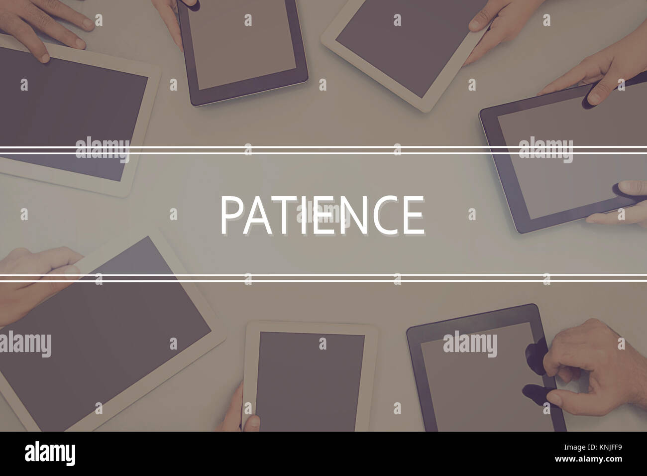PATIENCE CONCEPT Business Concept Stock Photo - Alamy