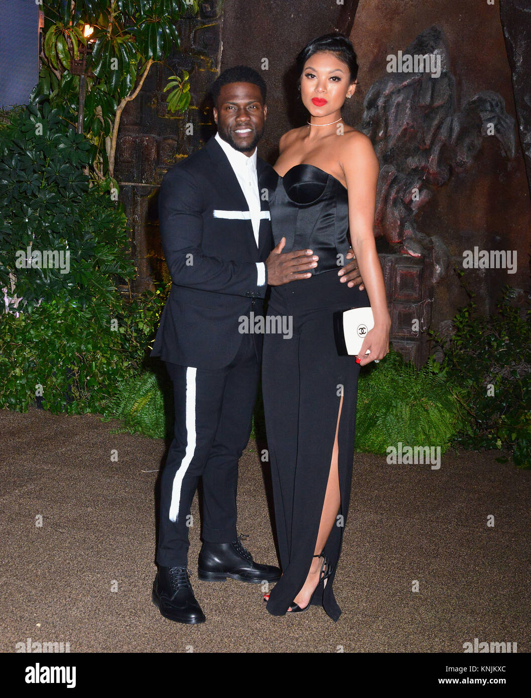 a Kevin Hart and Eniko Parrish 219 attends the premiere of Columbia ...