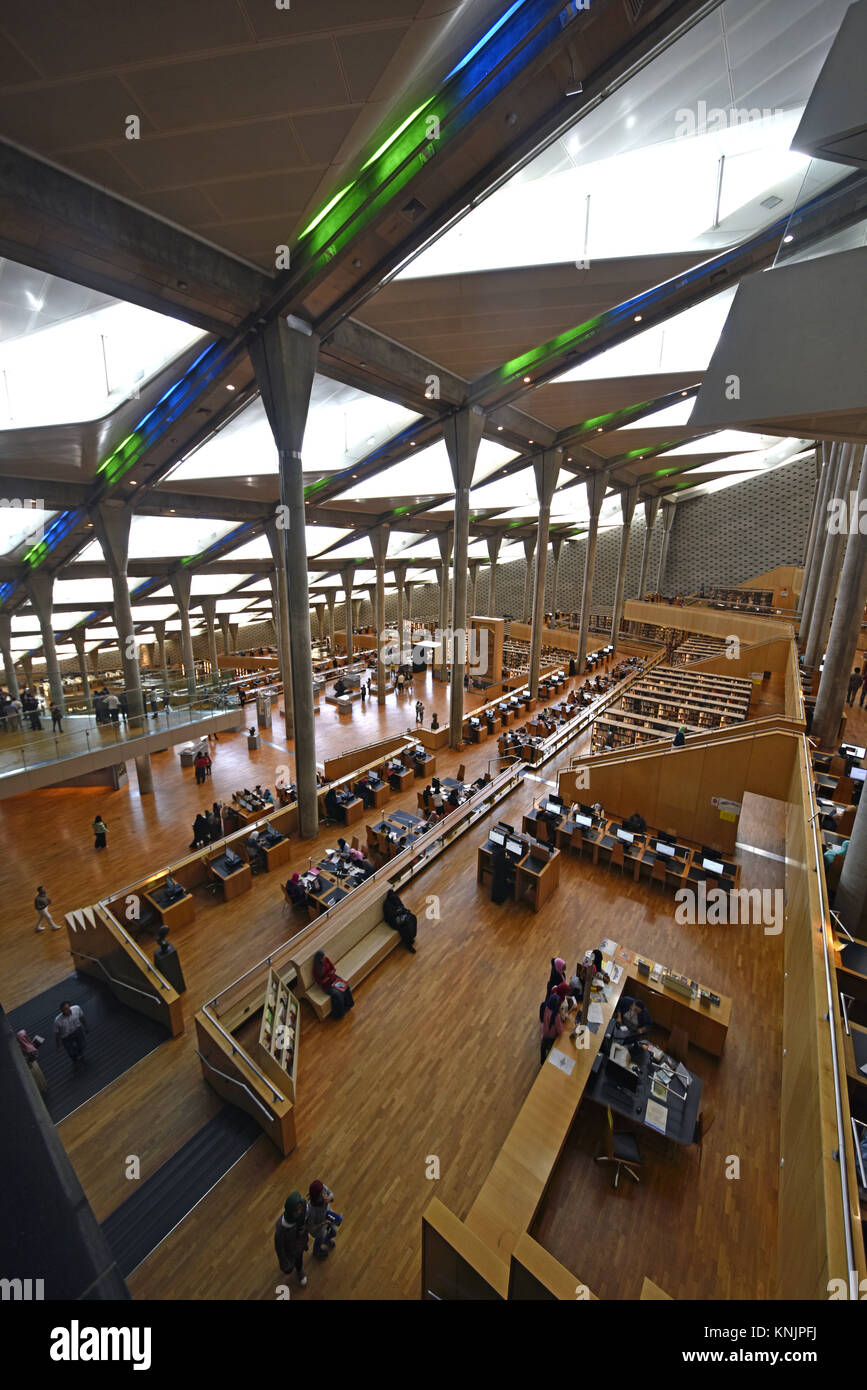 The reading room of the Bibliotheca Alexandrina, pictured on 02.11.2017 ...