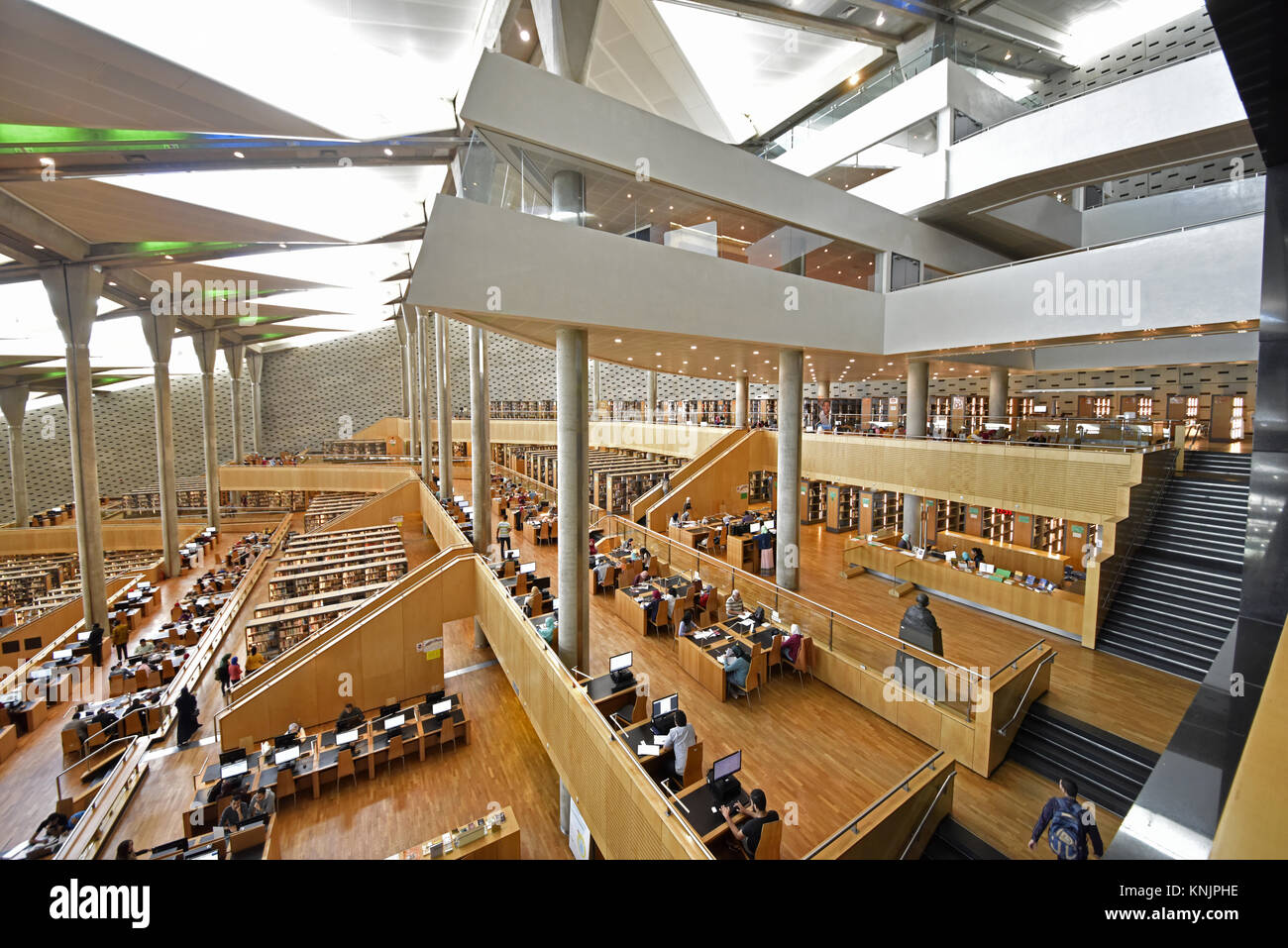 The reading room of the Bibliotheca Alexandrina, pictured on 02.11.2017 ...