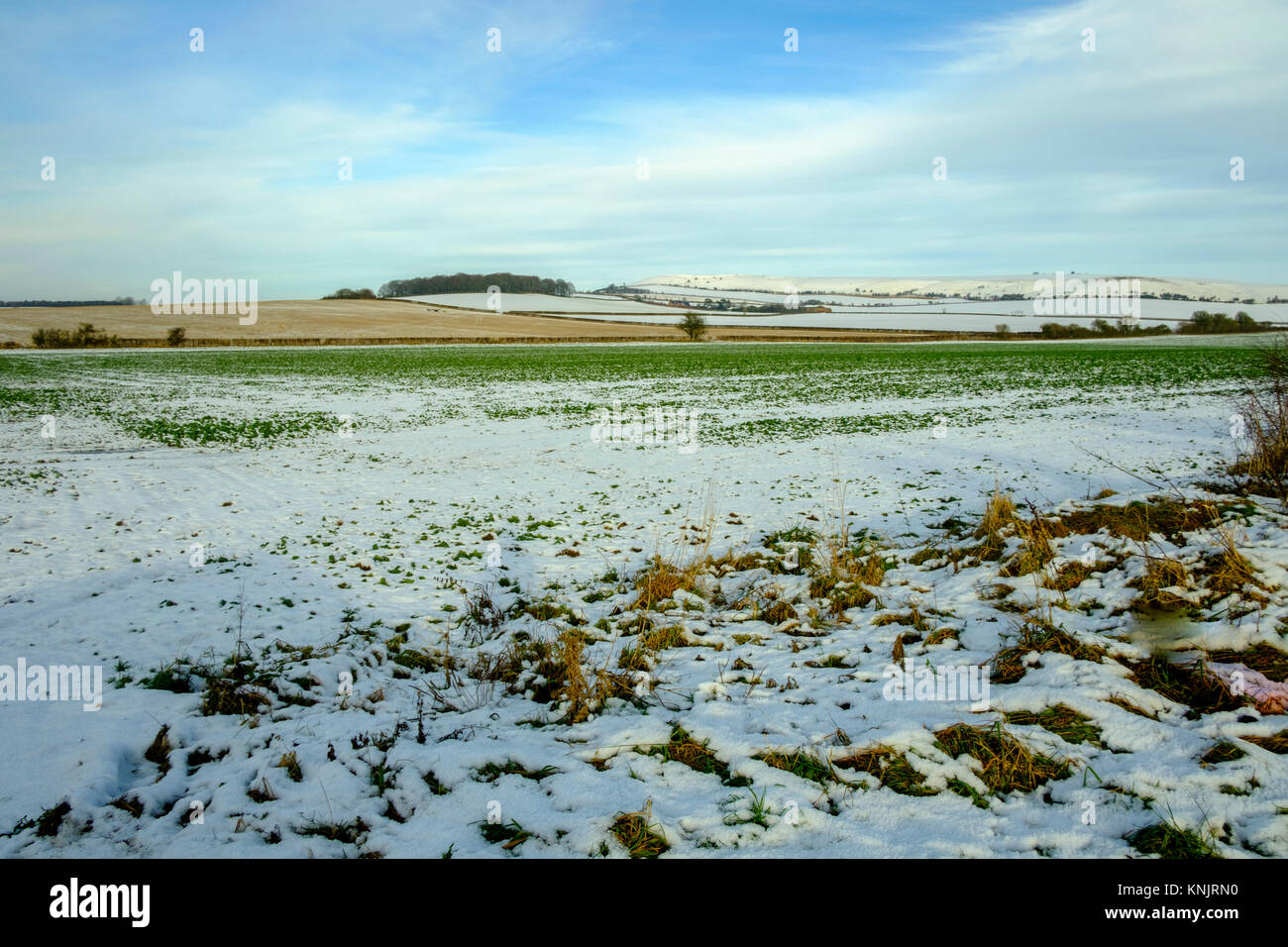 Ogbourne, Wiltshire. 12th Dec, 2017. Beautiful Winter scenes in ...