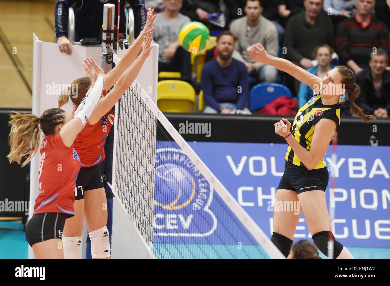 Prostejov, Czech Republic. 12th Dec, 2017. L-R Nina Herelova and Laura ...