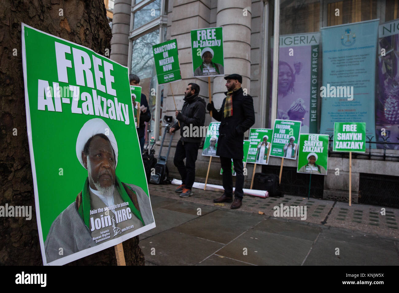 London, UK. 12th Dec, 2017. Supporters of the Islamic Human Rights ...