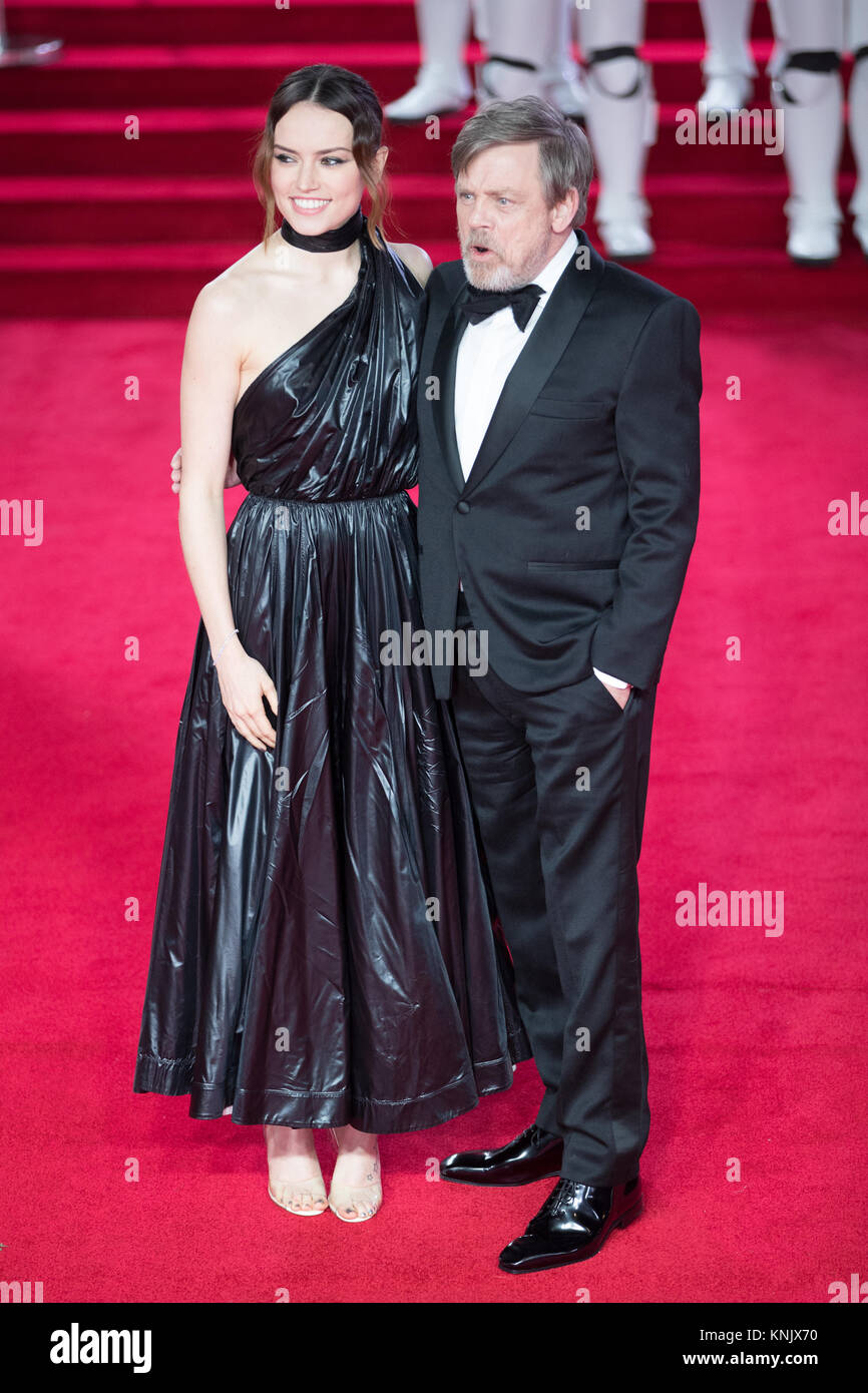 Royal Albert Hall, London UK. 12th December 2017. Daisy Ridley and Mark ...