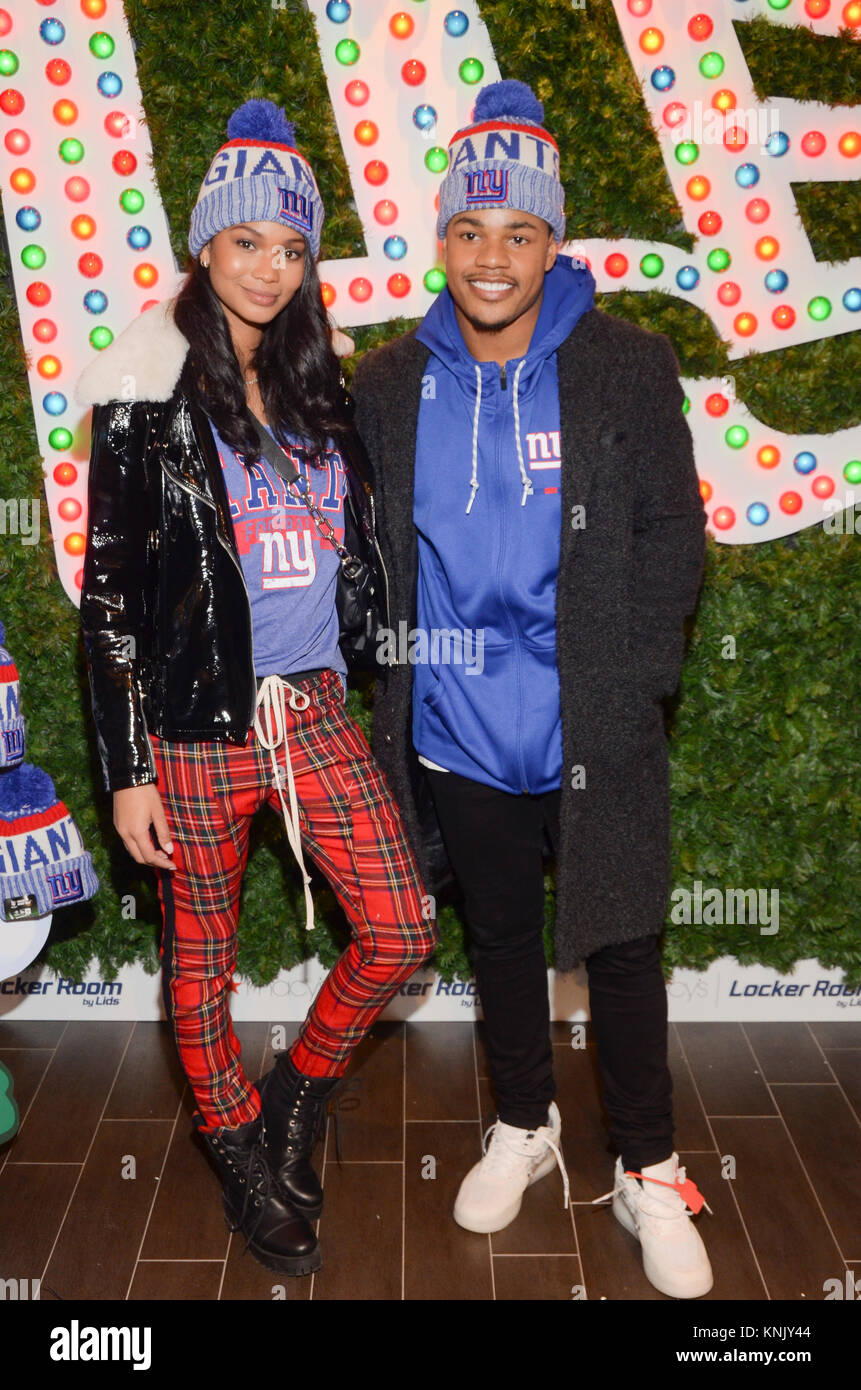 New York, NY, USA. 12th Dec, 2017. Sterling Shepard and Chanel Iman ...