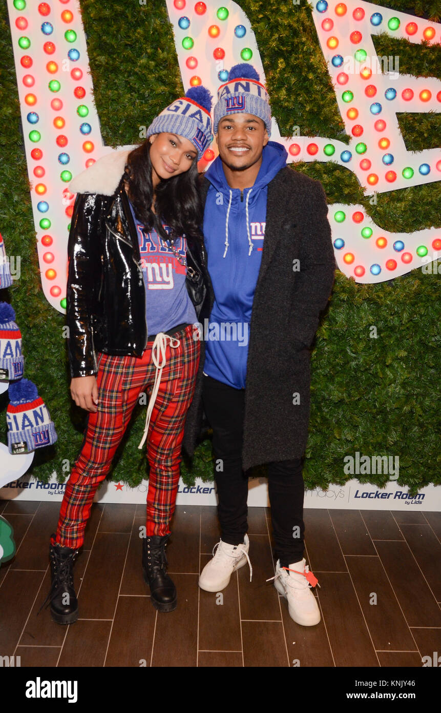 New York, NY, USA. 12th Dec, 2017. Sterling Shepard and Chanel Iman ...