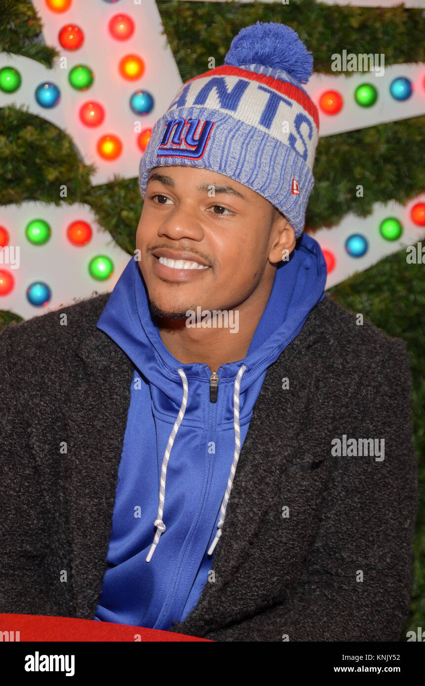 New York, NY, USA. 12th Dec, 2017. Sterling Shepard attends the kick ...