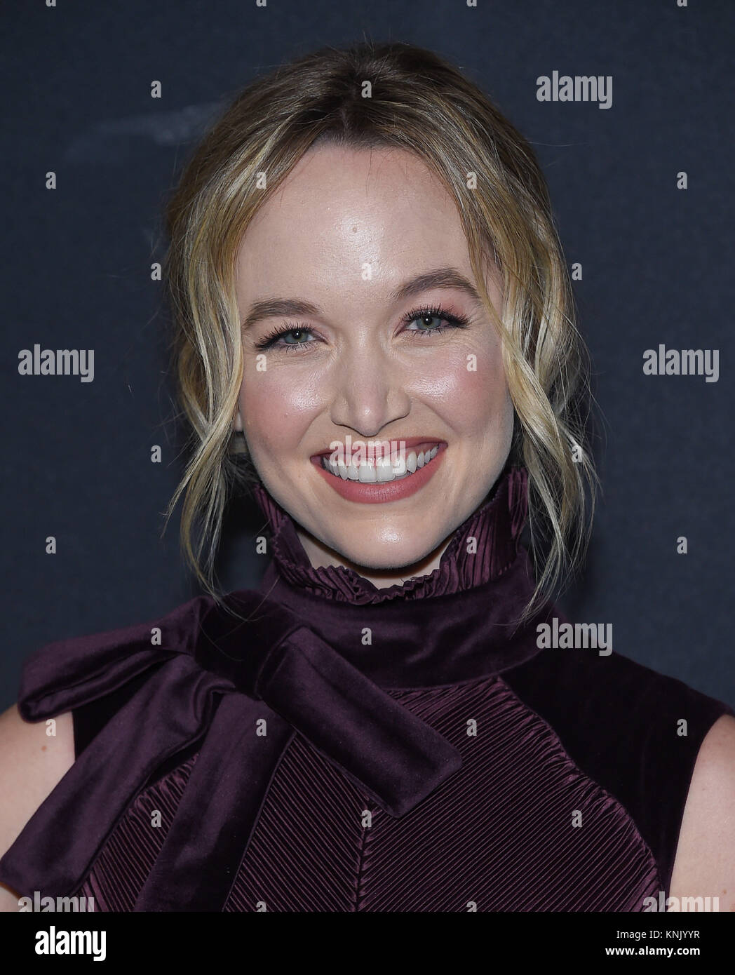 Hollywood, California, USA. 12th Dec, 2017. Kelley Jakle arrives for ...