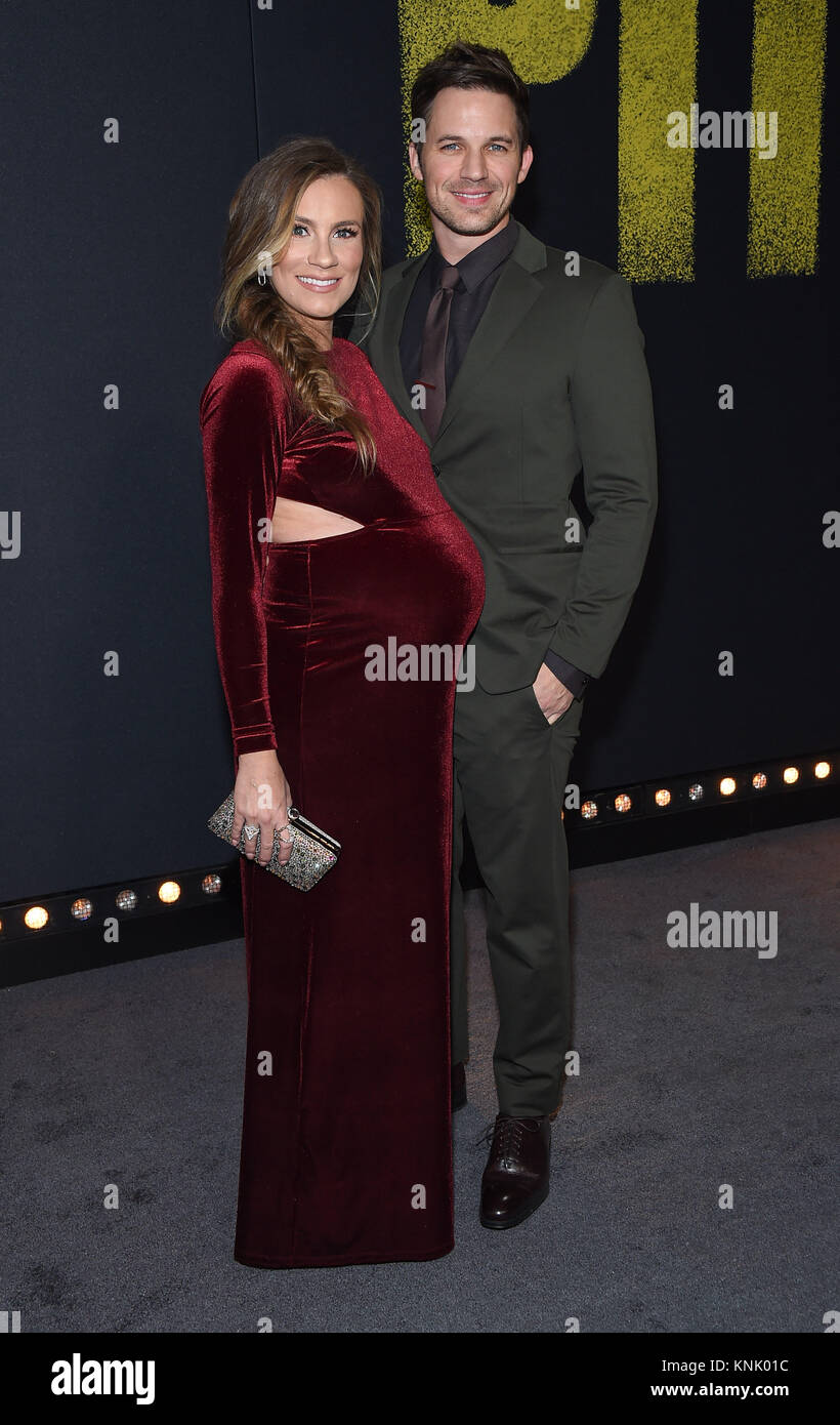 Hollywood, California, USA. 12th Dec, 2017. Matt Lanter and Angela ...