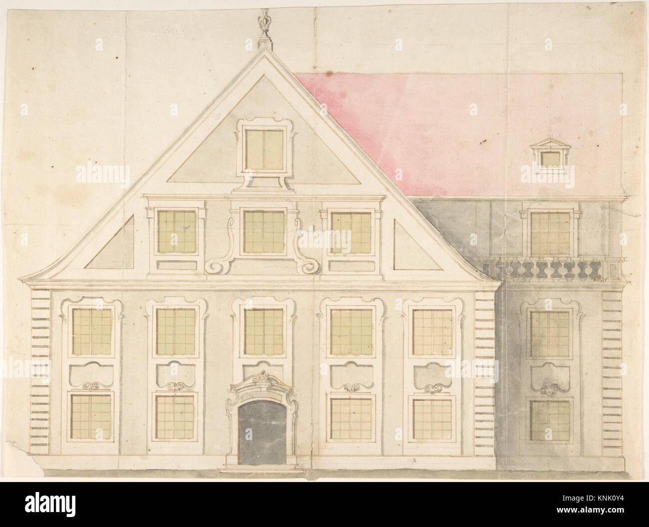 Design for a House Façade Artist: Attributed to Anonymous, German, 18th ...