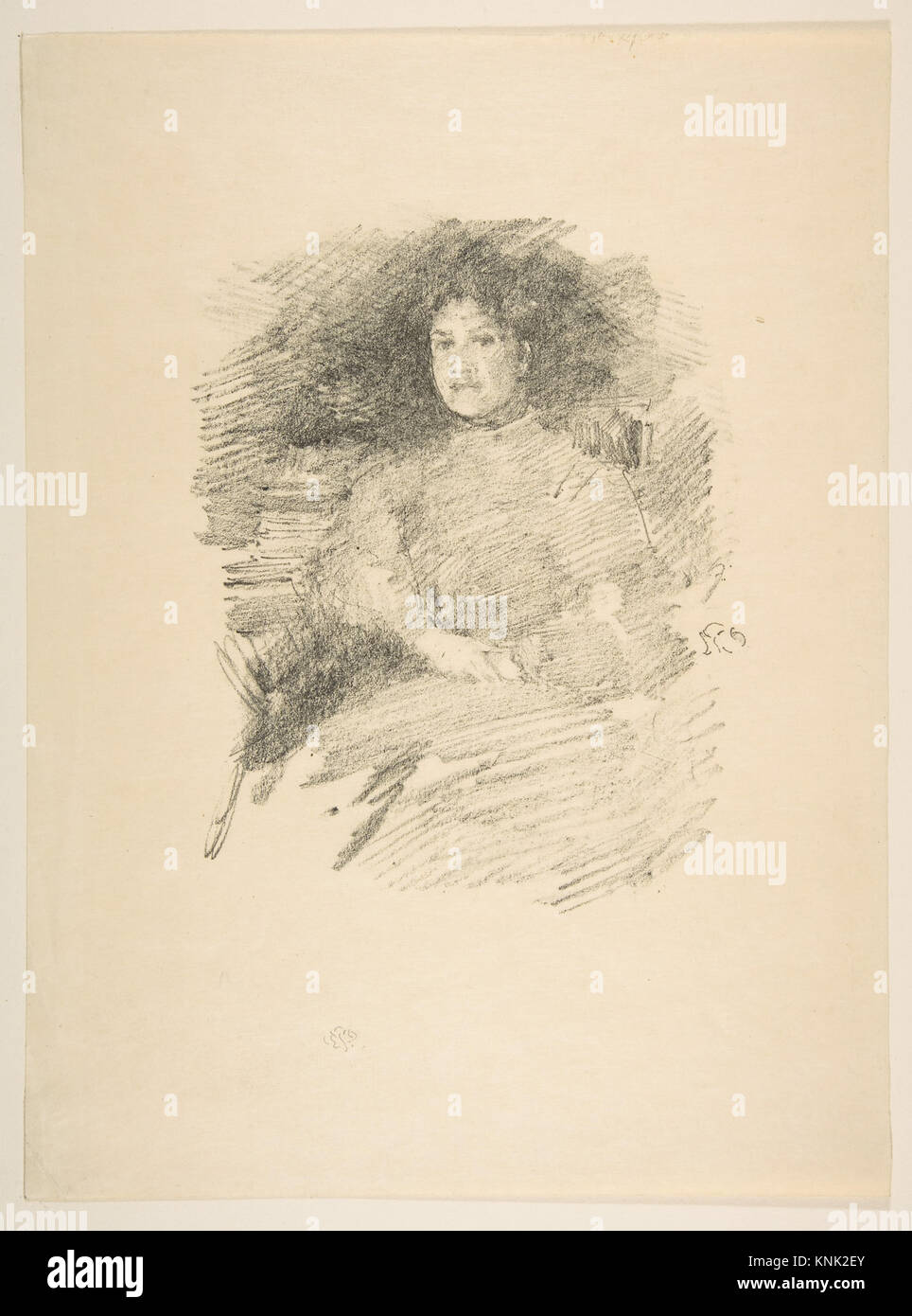 Firelight (Mrs. Joseph Pennell) print by American painter James McNeill ...