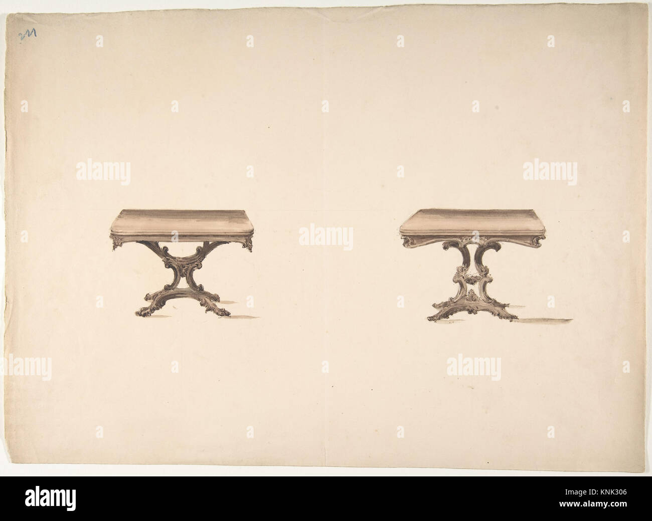 Design two square tables hi-res stock photography and images - Alamy