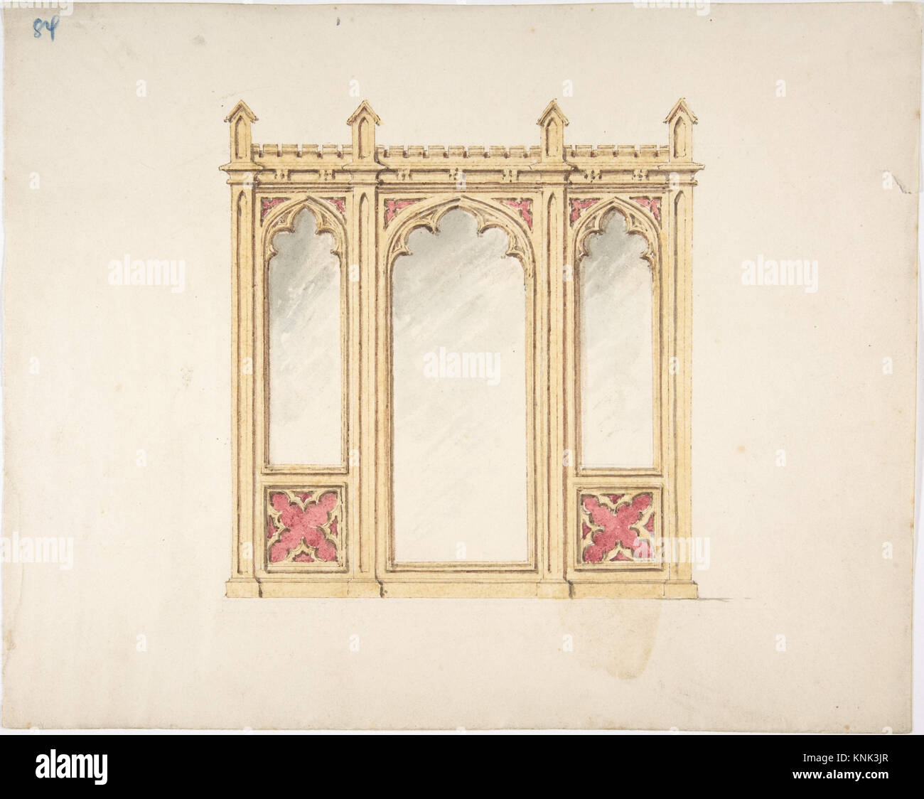 Design for Gothic Tracery and Paneling Stock Photo - Alamy