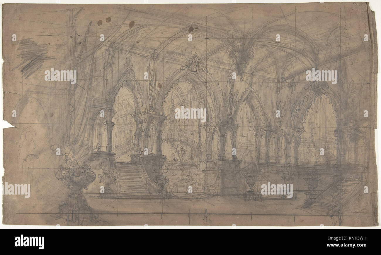 Design for a Stage Set at the Opéra, Paris Stock Photo - Alamy