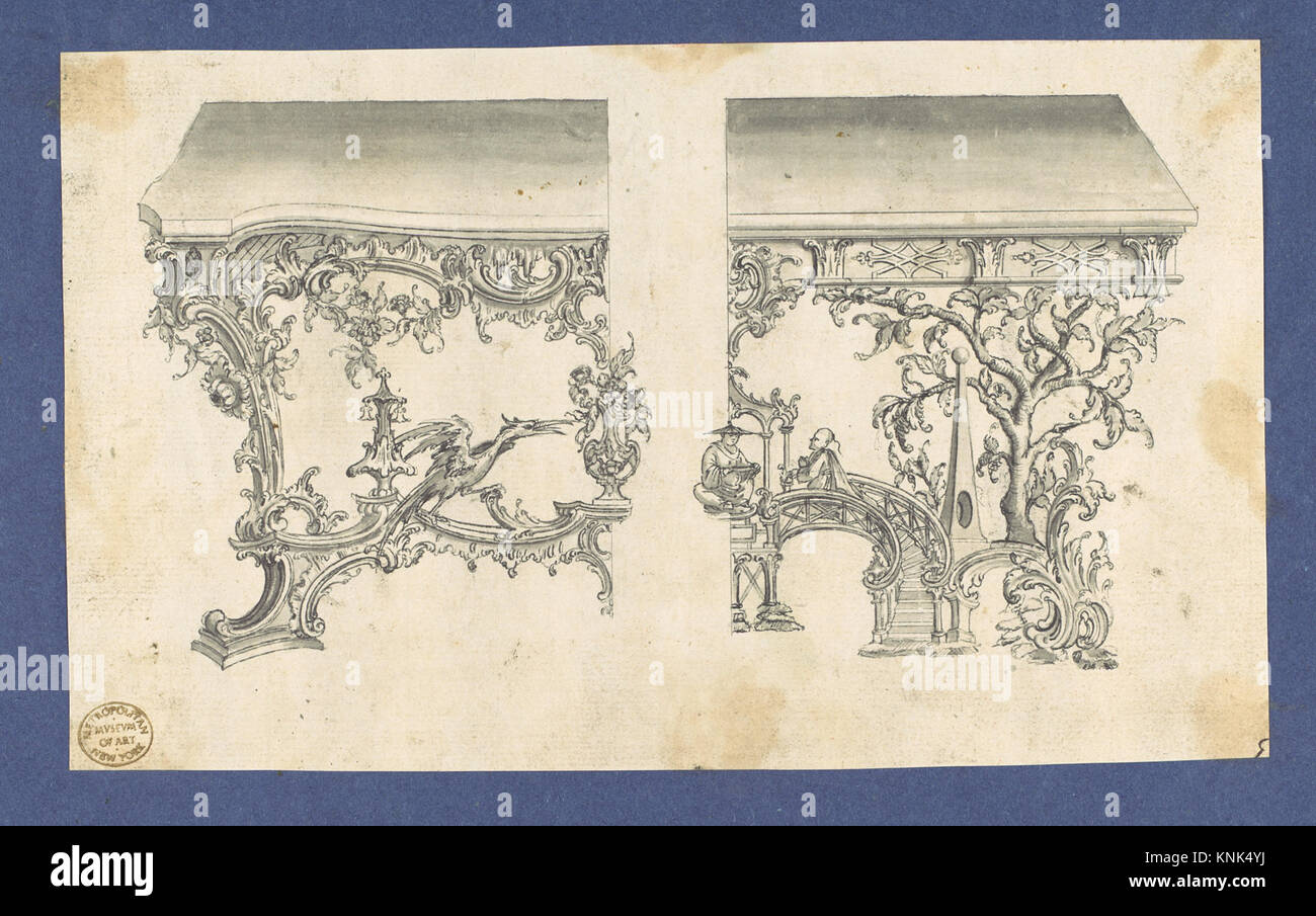 Frames for Marble Slabs, in Chippendale Drawings, Vol. I MET DP104175 ...