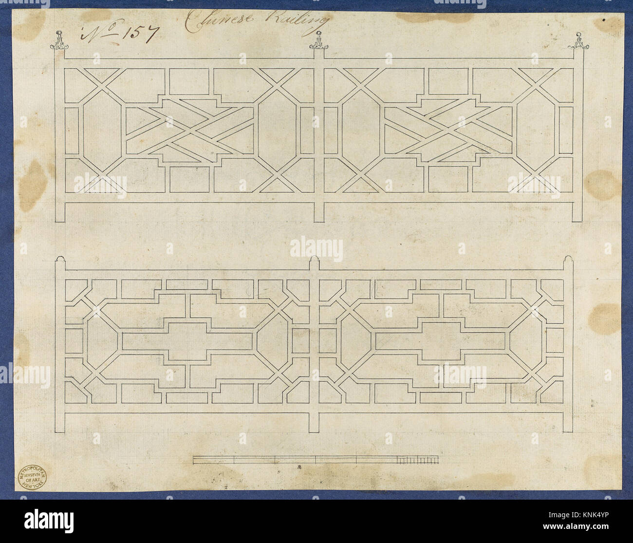 Chinese Railing, from Chippendale Drawings, Vol. II Thomas Chippendale ...