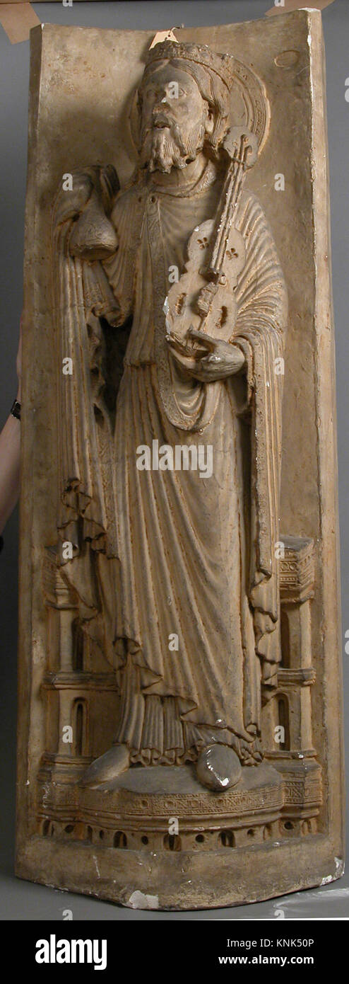 Elder of the Apocalypse, 1145-55, French culture, plaster cast Stock ...