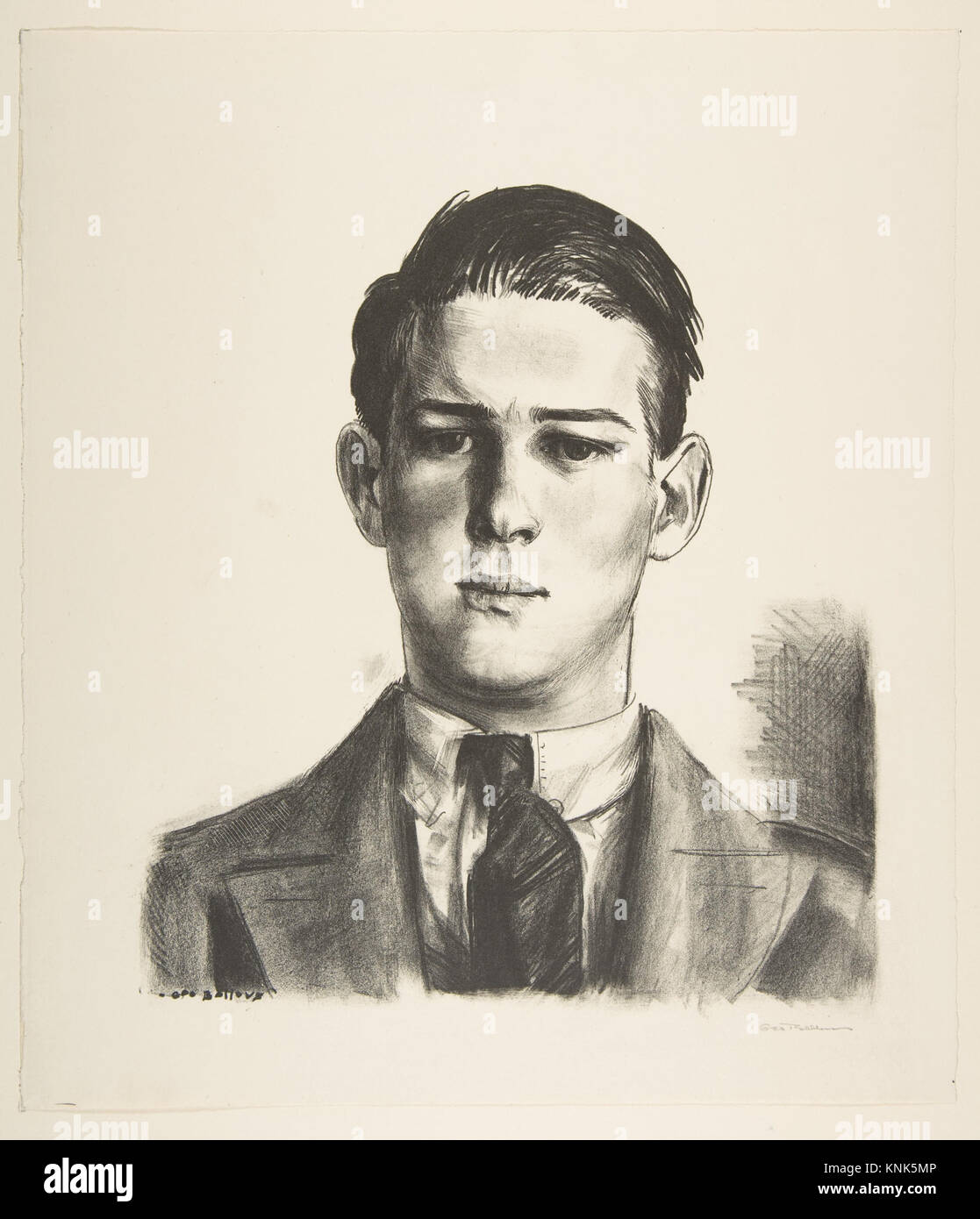 Head of Gregory, print by American painter George Bellows (1882-1925 ...