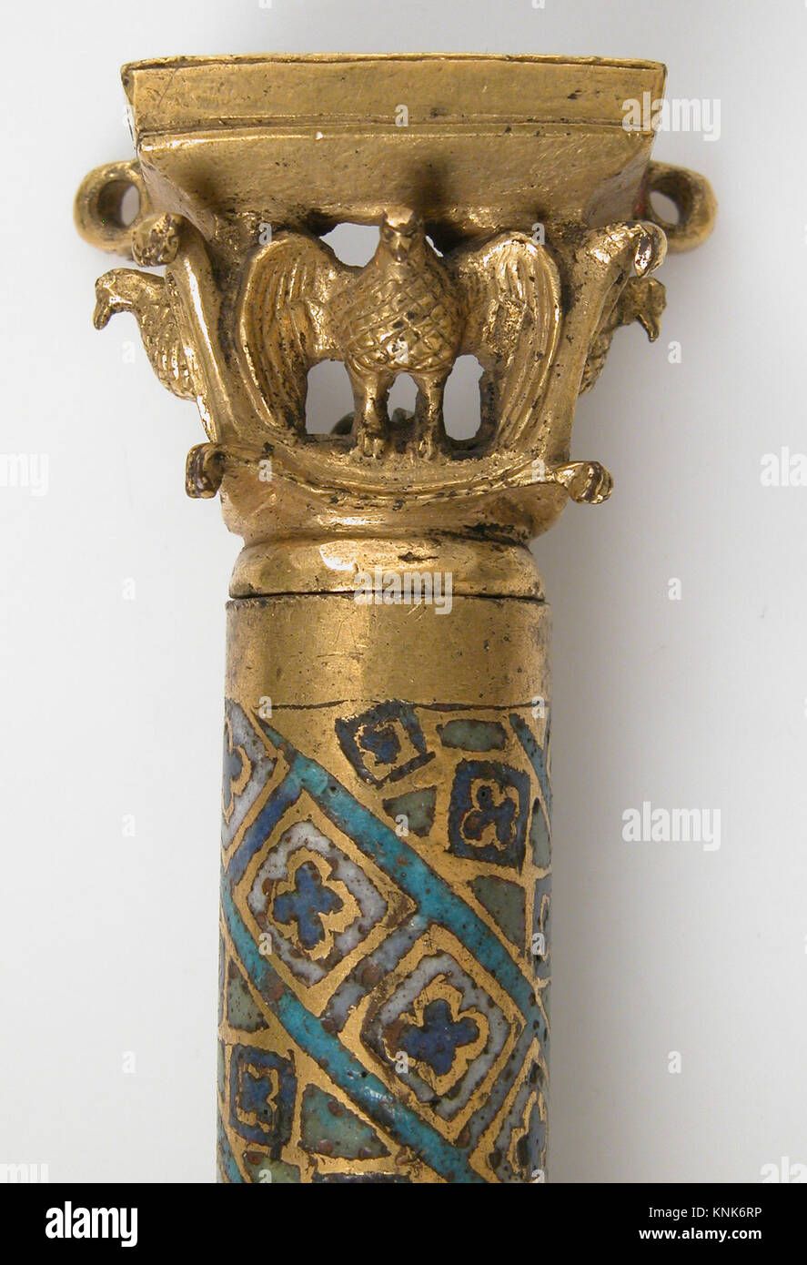 Colonnette from a German reliquary shrine, circa 1175–1200, with ...