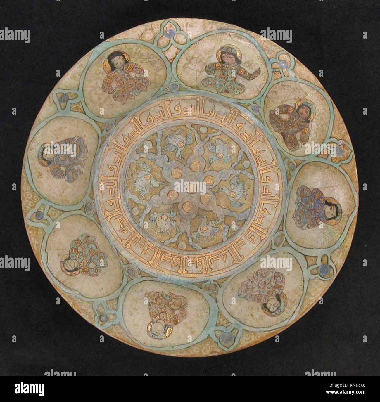 Pottery Bowl, Attributed to Iran, 12th Century, Stonepaste; overglaze ...