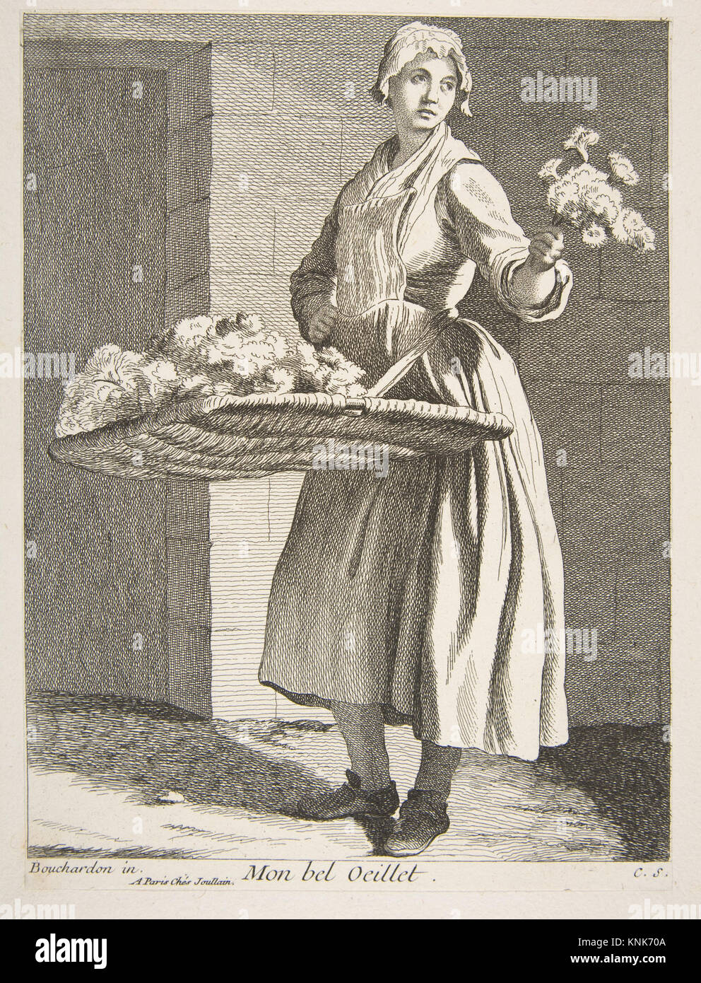 Flower Vendor, Artist: Anne Claude Philippe de Tubières, comte de ...