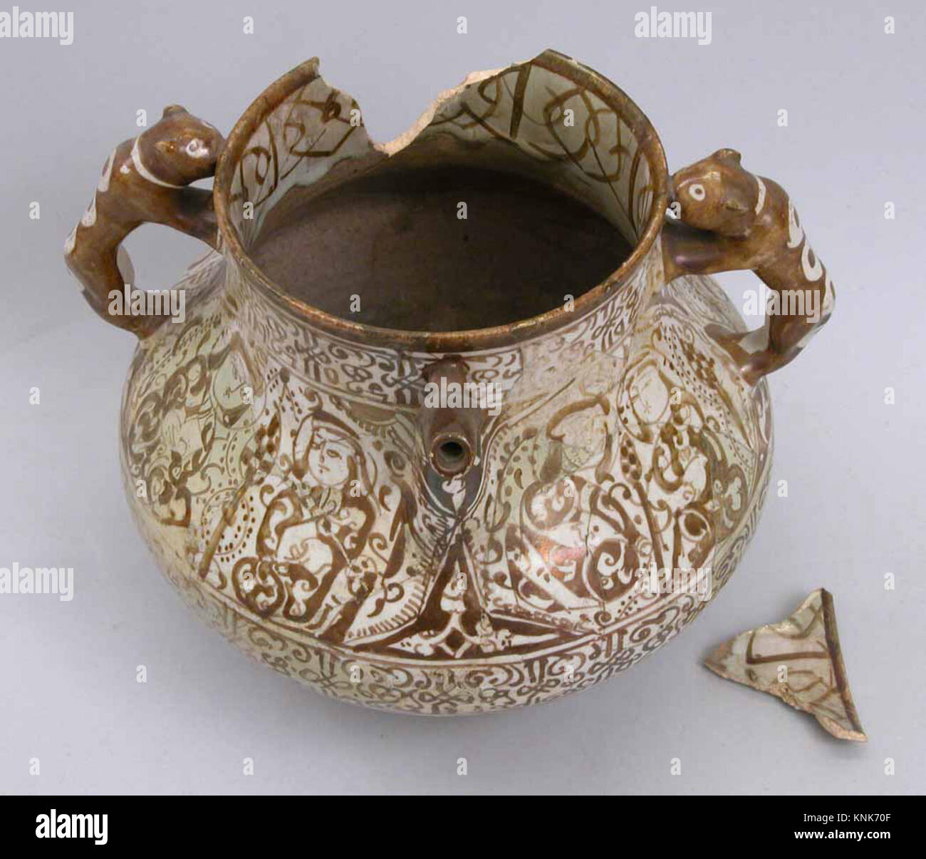 Pottery Ewer, Attributed to Iran, Rayy, late 12th-early 13th century ...