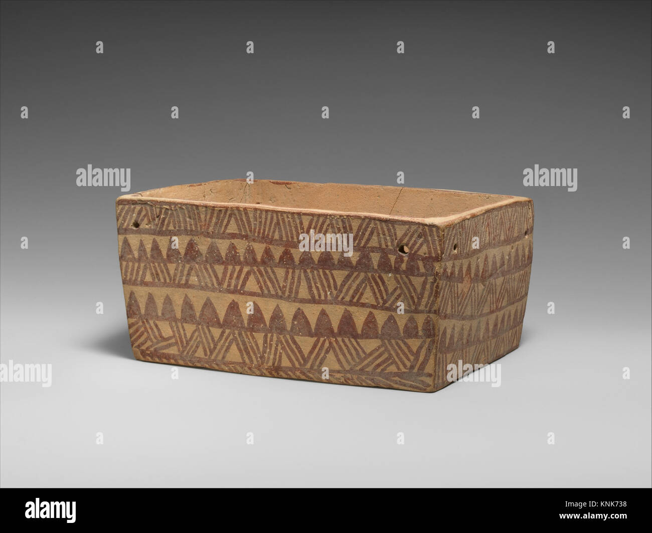 This predynastic Egyptian decorated ware box (Naqada II, ca. 3500–3300 ...
