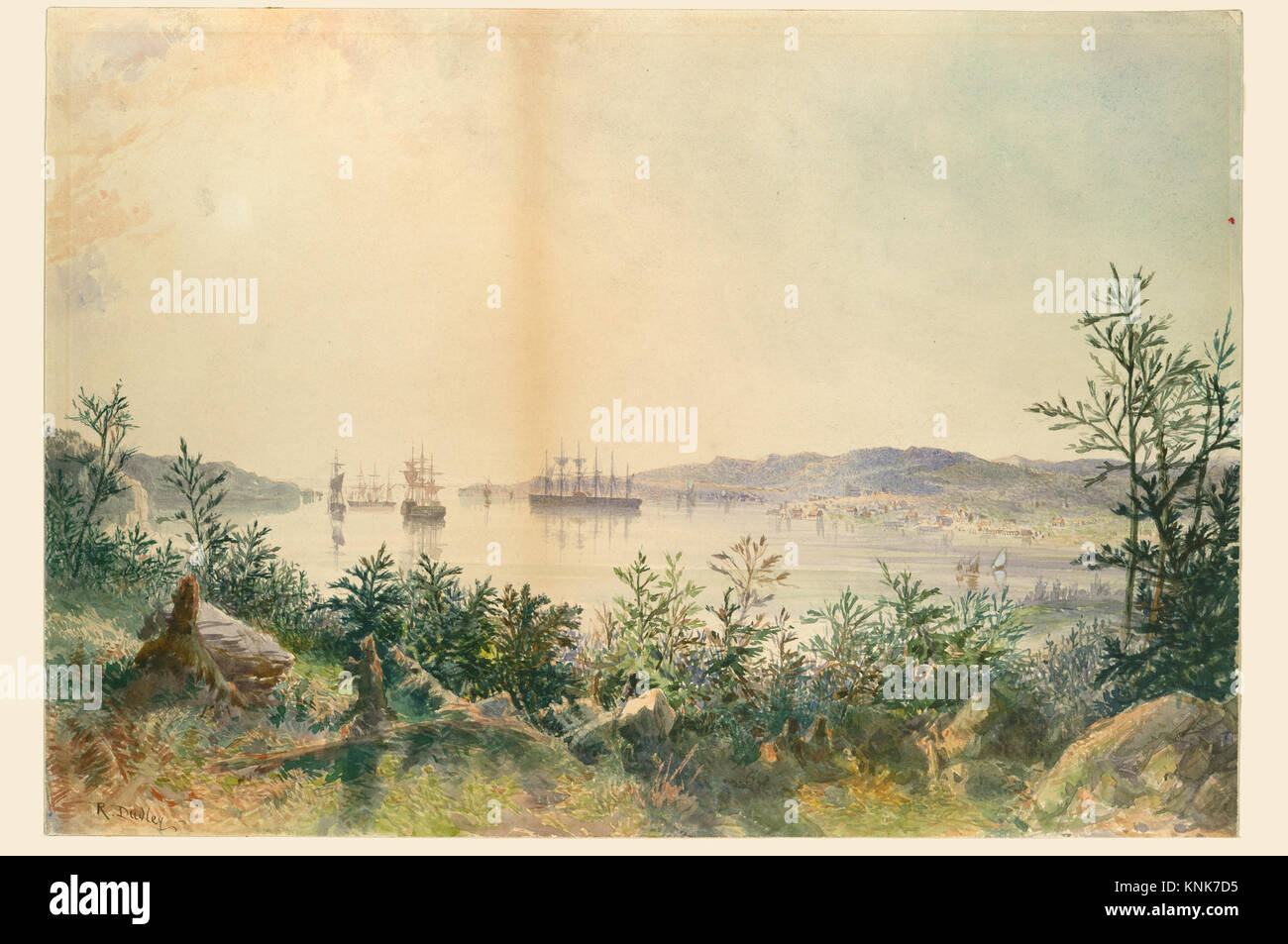 Arrival in Trinity Bay, Newfoundland: The Cable Passed to the Paddle ...