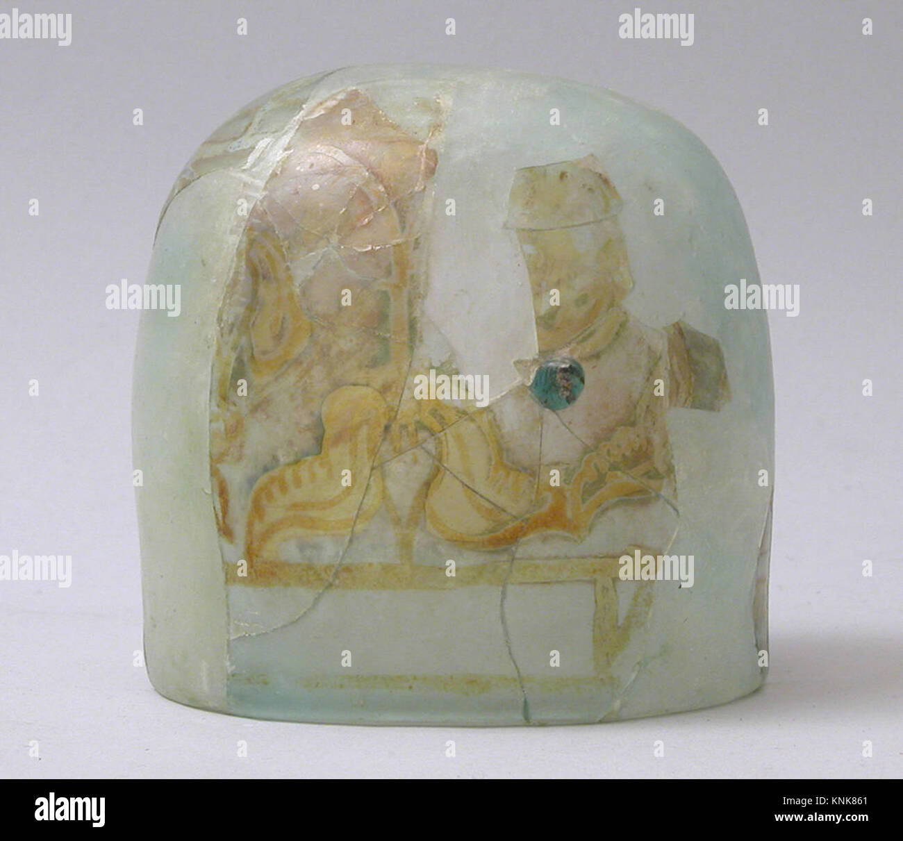 This 9th-century glass cup, attributed to Egypt or Iran, features ...