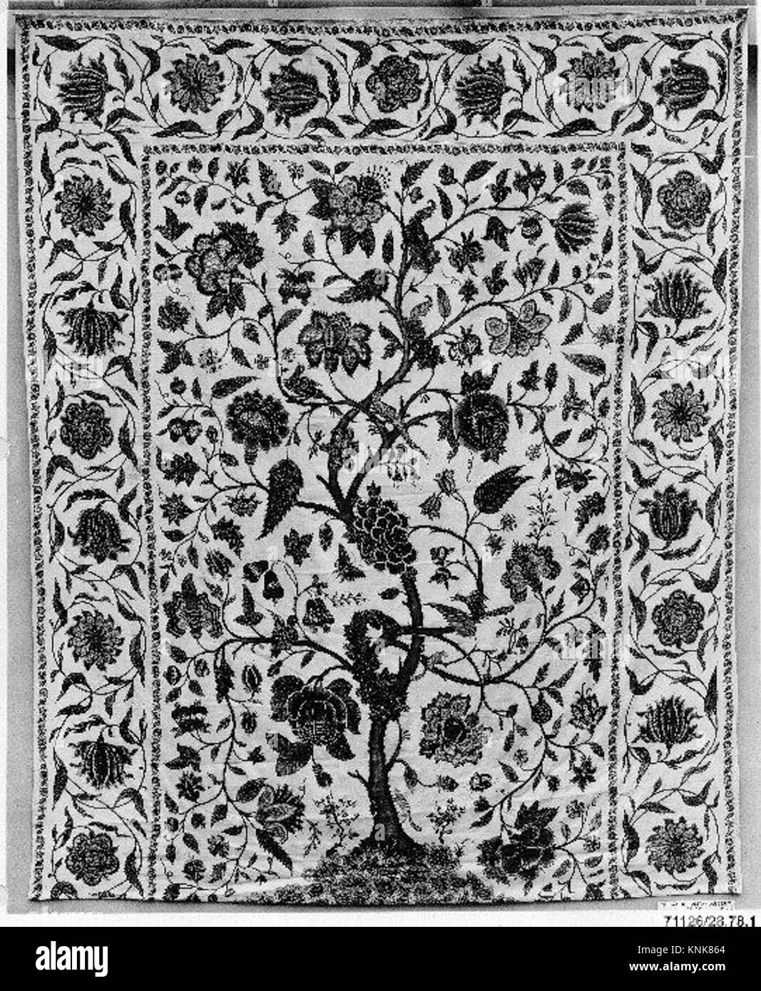 Hand printed fabric Black and White Stock Photos & Images - Alamy