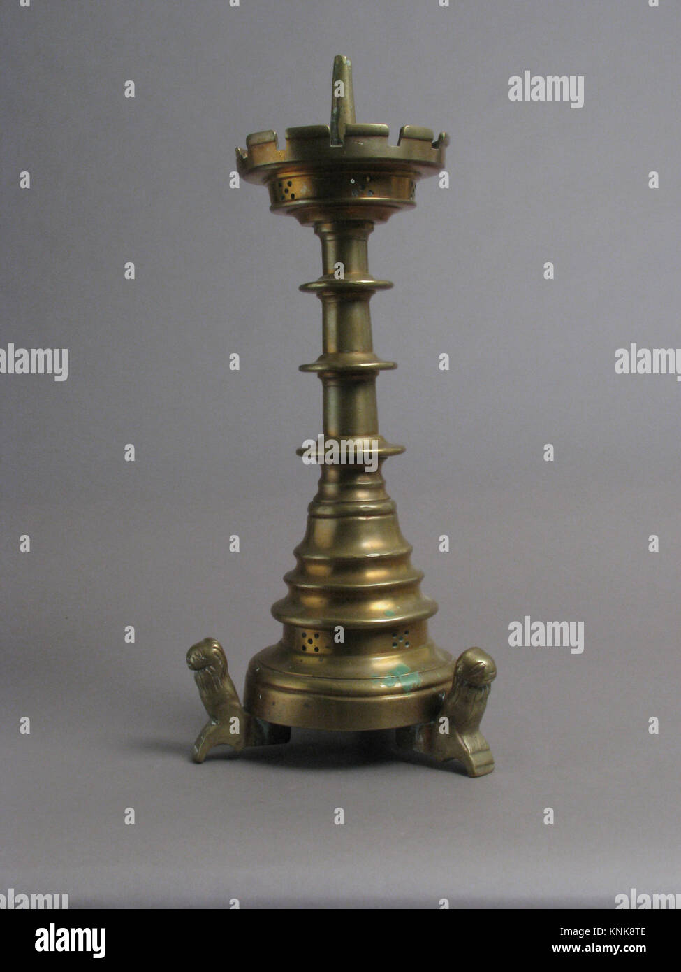 Candlestick, Pricket, South Netherlandish, 15th century, brass ...