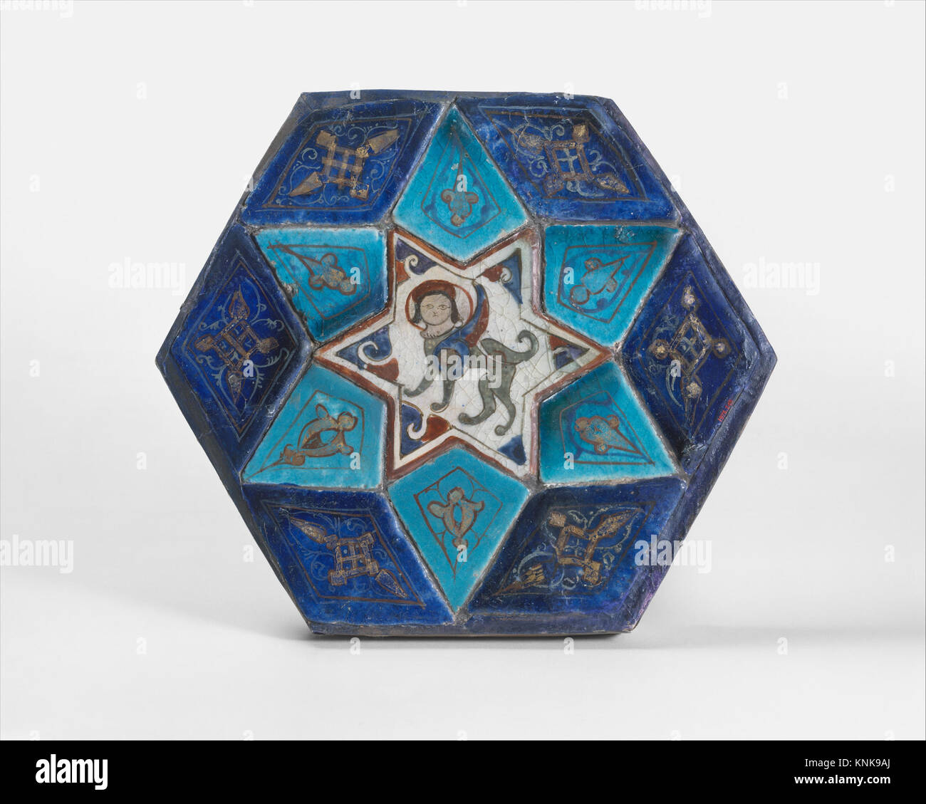 Hexagonal tile ensemble with sphinx hi-res stock photography and images ...