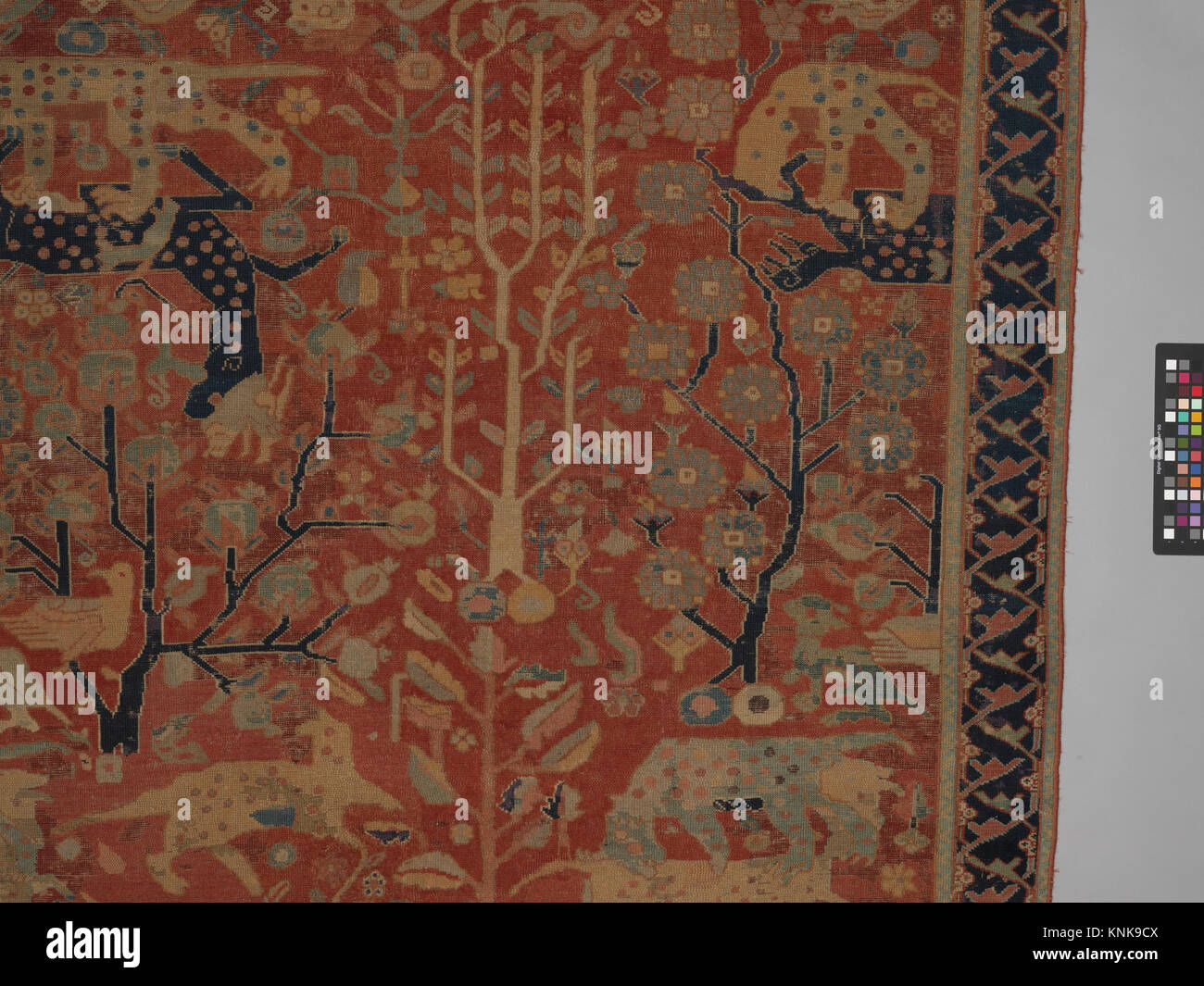 This 18th-century carpet from Northwestern Iran or the Caucasus is made ...