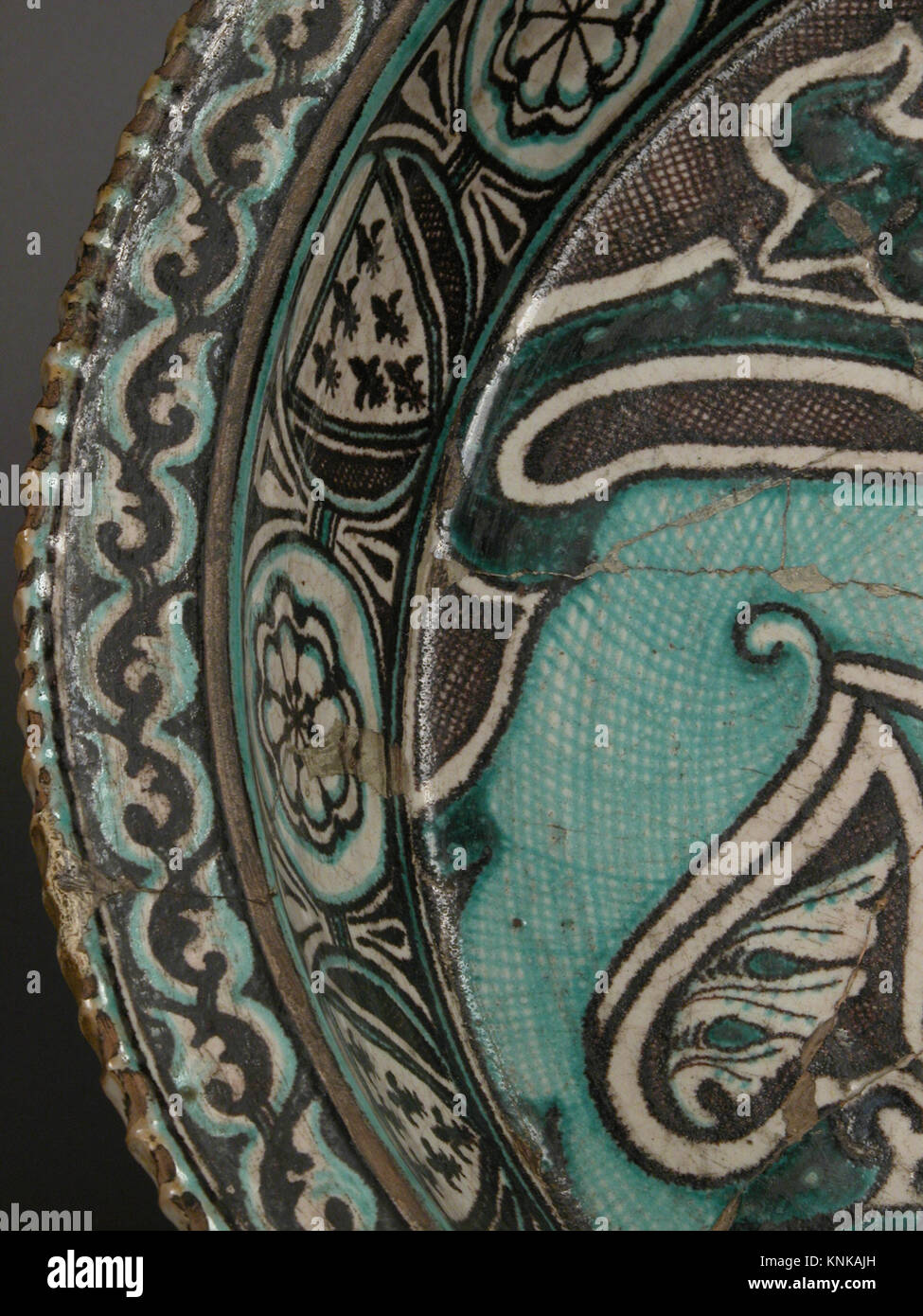 Dish with Lion, Italian, late 14th century, Made in Tuscany, Italy, Tin ...