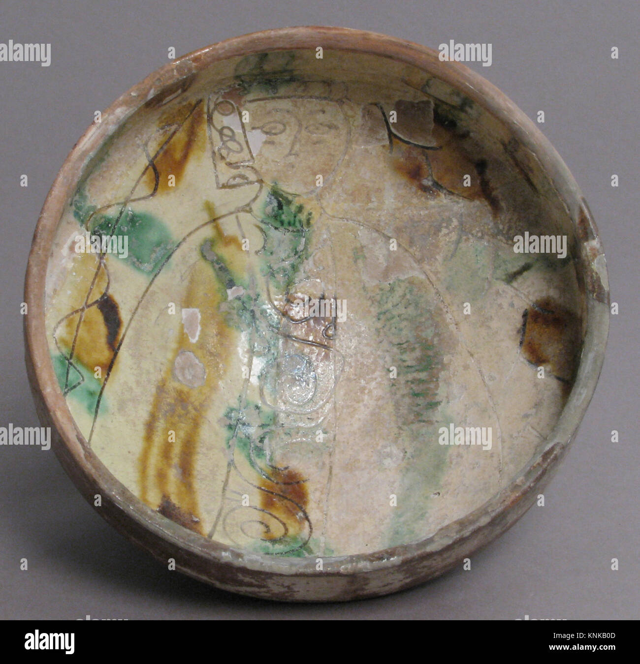 Pottery Bowl, 10th-12th century, Byzantine Culture, earthenware, glazed ...
