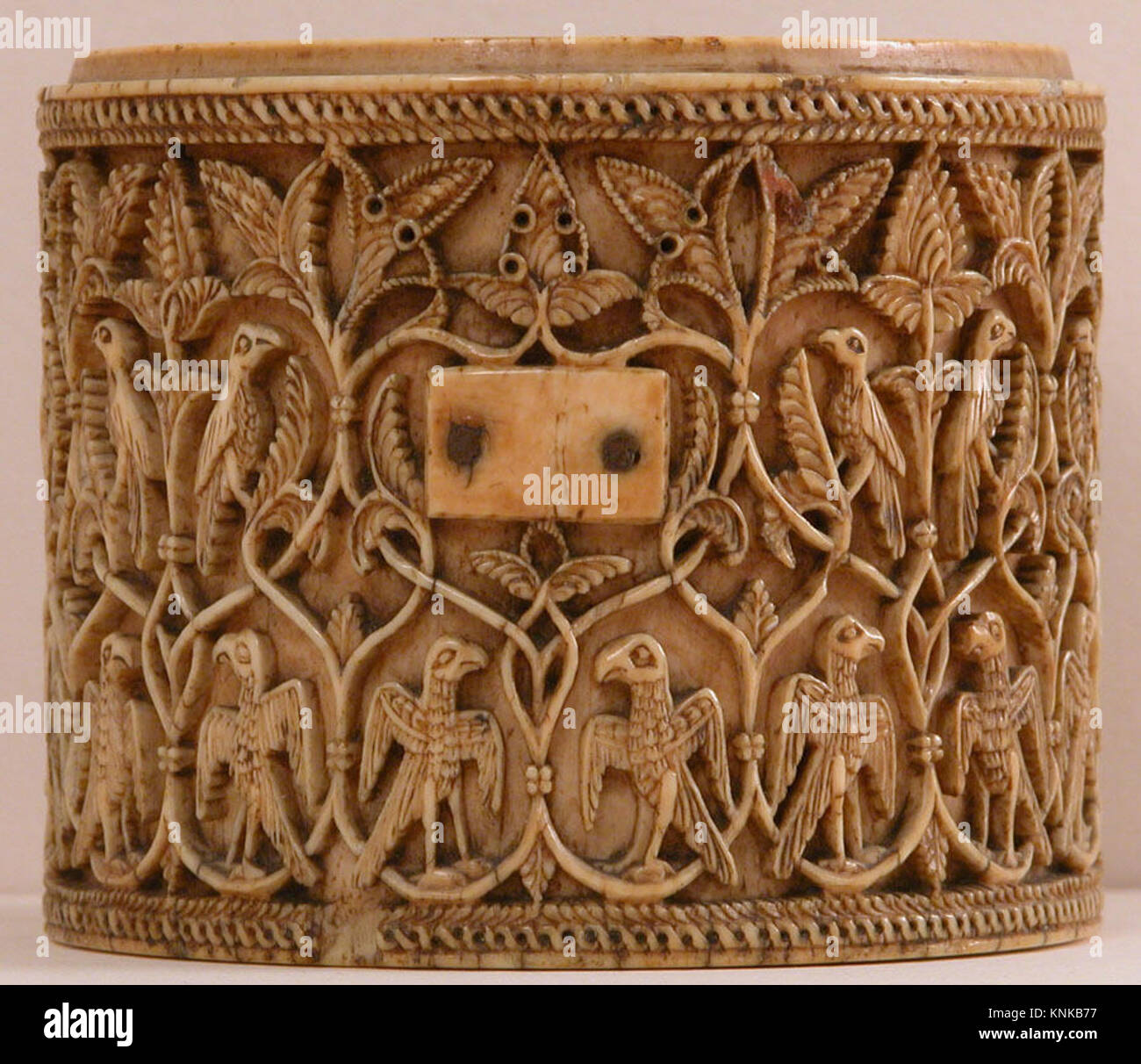 Cylindrical Box (Pyxis), 10th century, From Spain, Medium: Ivory ...