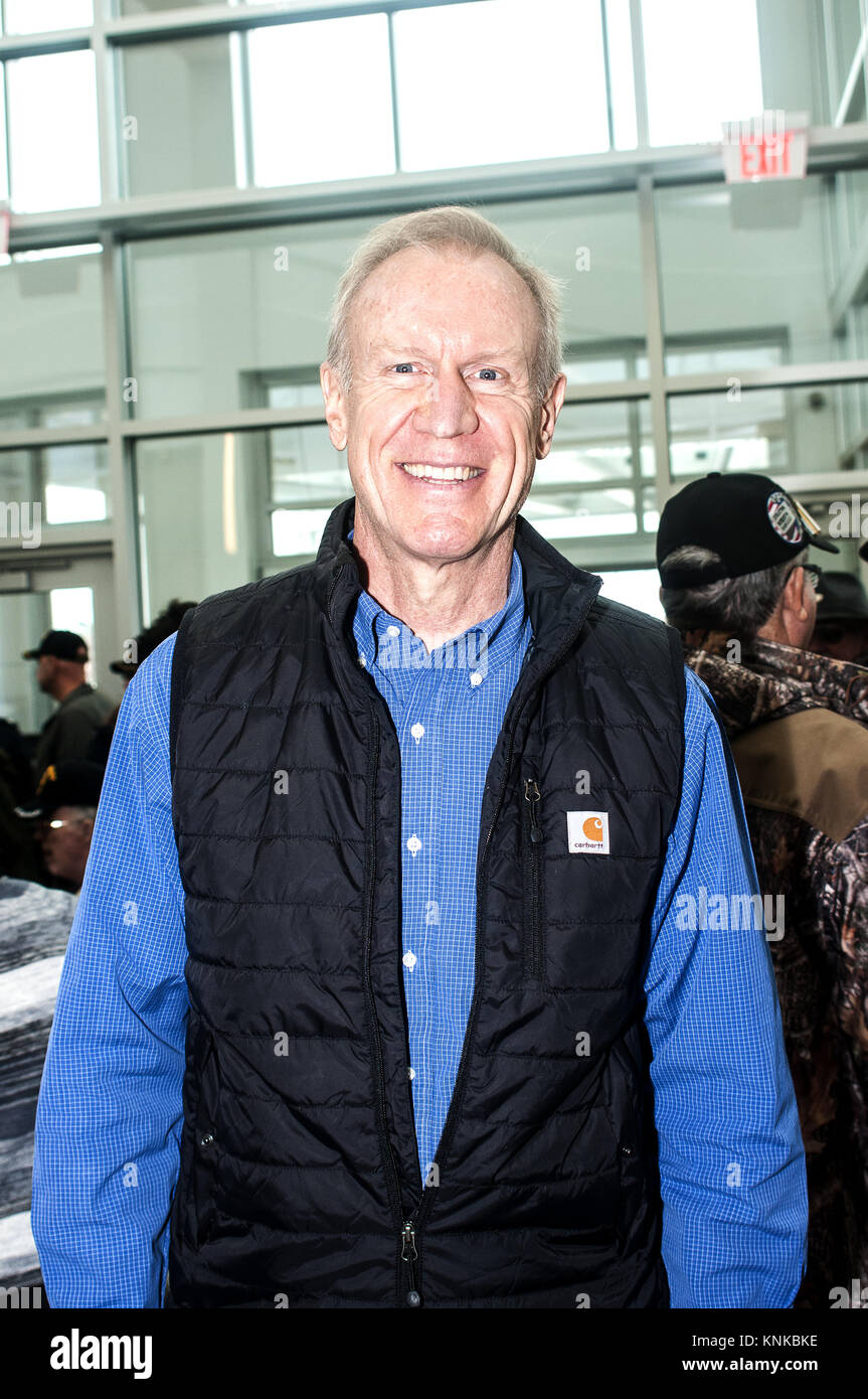Illinois Governor Bruce Rauner attends Edward Hines Jr. VA Hospital for ...