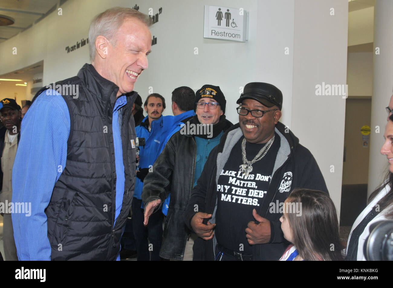 Illinois Governor Bruce Rauner attends Edward Hines Jr. VA Hospital for ...