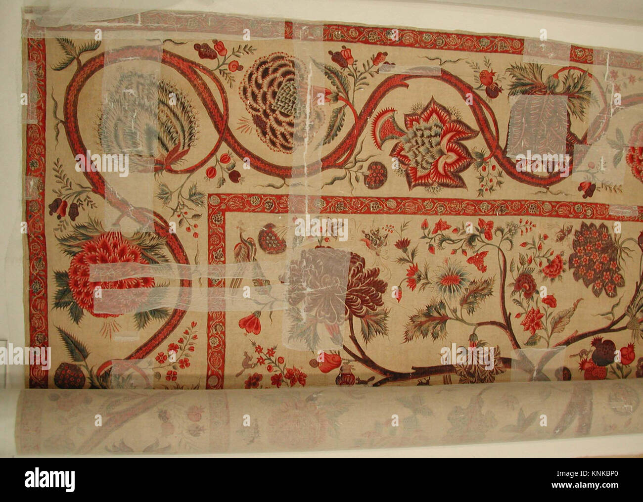 This Indian palampore, dating to the late 17th century, is a cotton ...