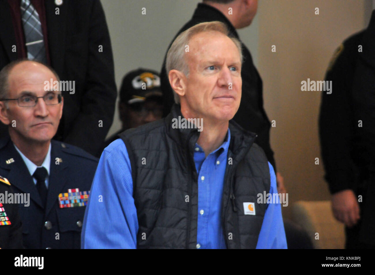 Illinois Governor Bruce Rauner attends Edward Hines Jr. VA Hospital for ...