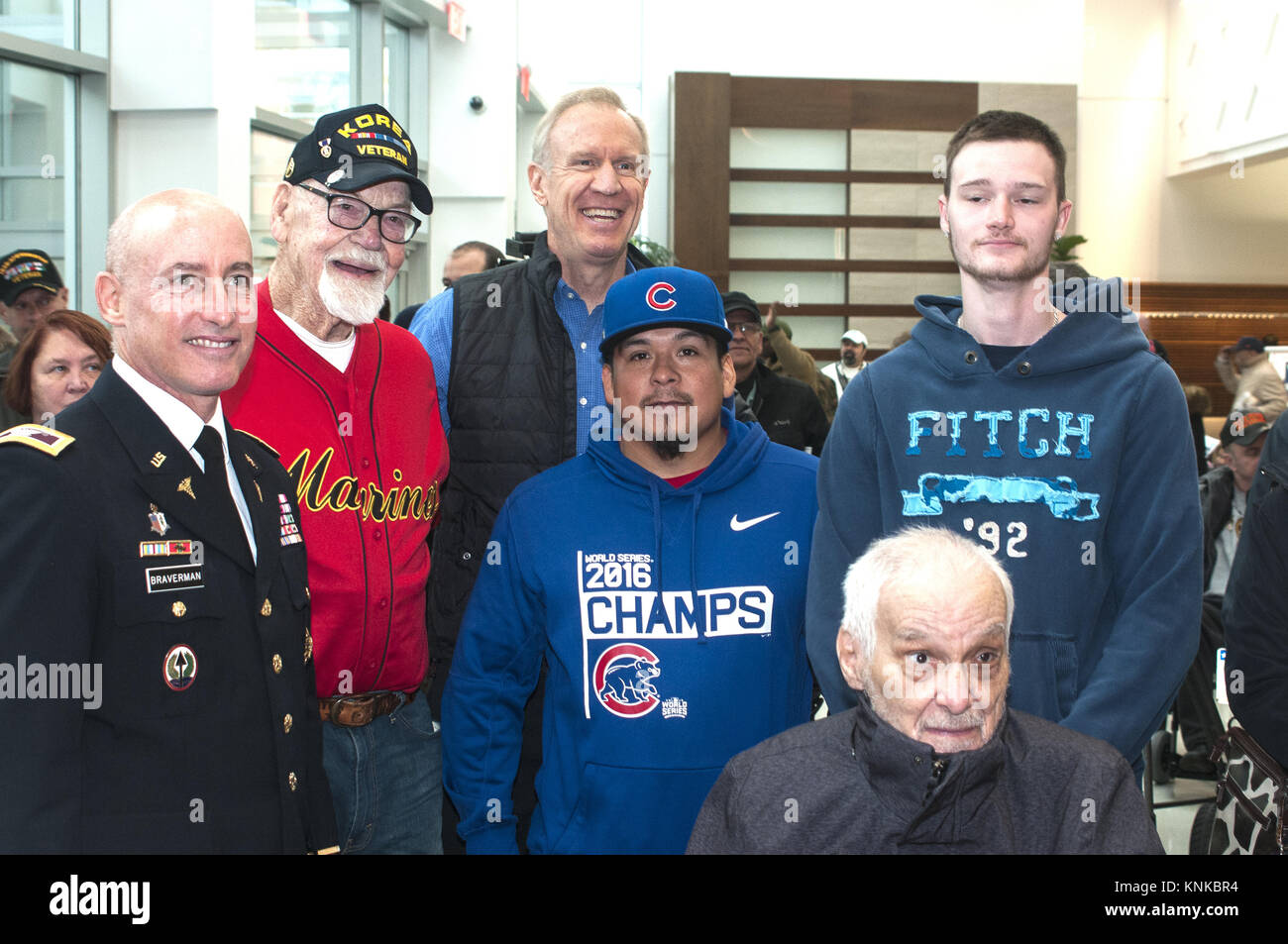 Illinois Governor Bruce Rauner attends Edward Hines Jr. VA Hospital for ...