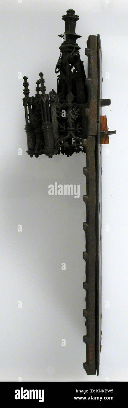 Door Knocker Plate, 15th century, French, Medium: Iron, textile Stock ...