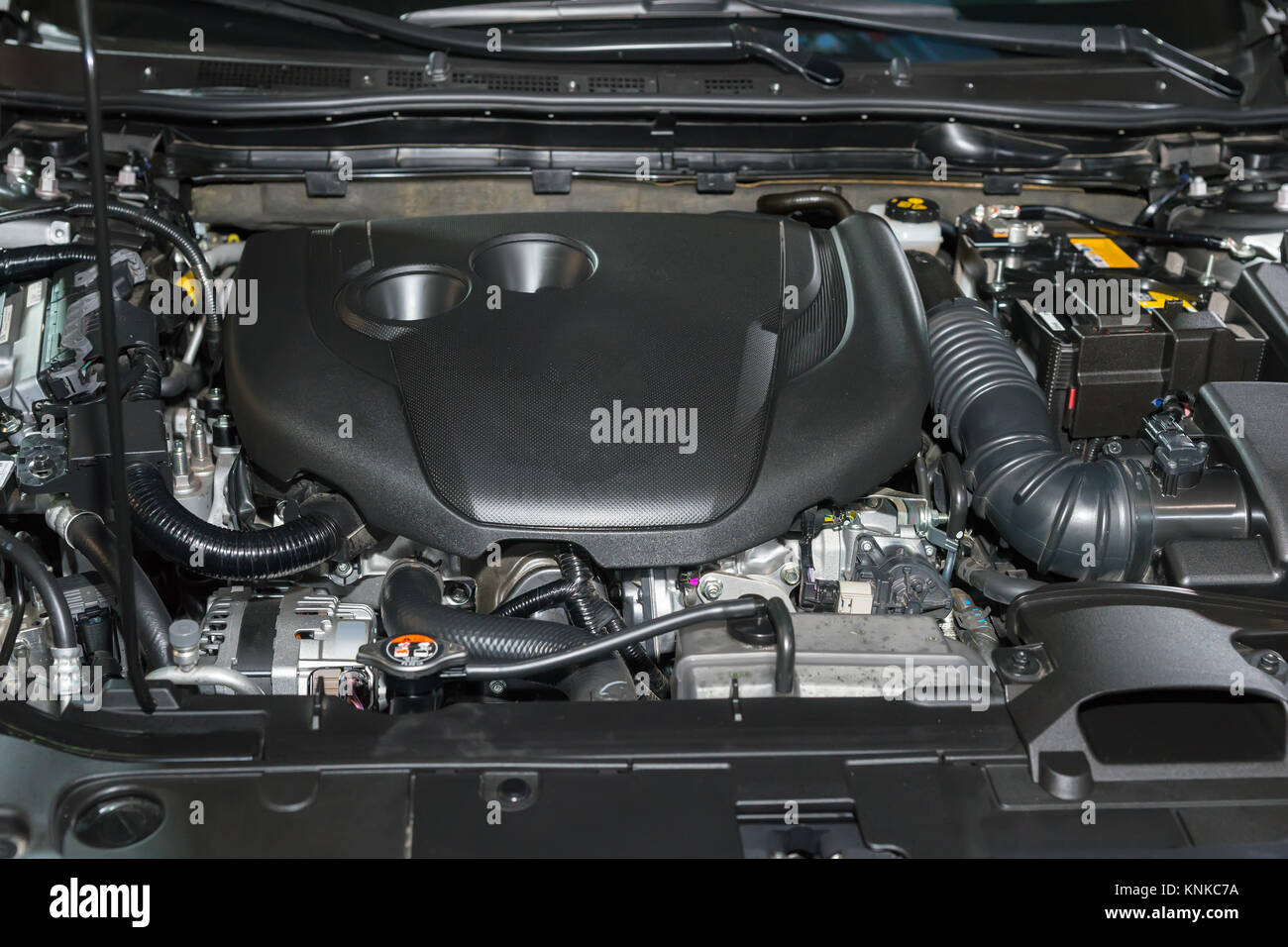 Electric car engine compartment hi-res stock photography and images - Alamy