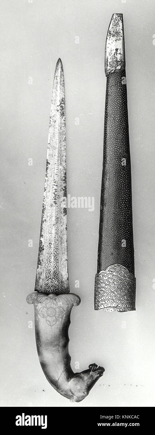Dagger and Scabbard, late 17th-early 18th century, Made in Indiia ...