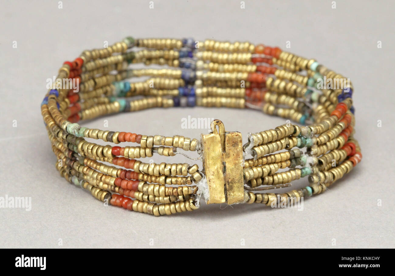 Beaded Armlet, Period: New Kingdom, Dynasty 18, ca. 1550–1525 B.C ...
