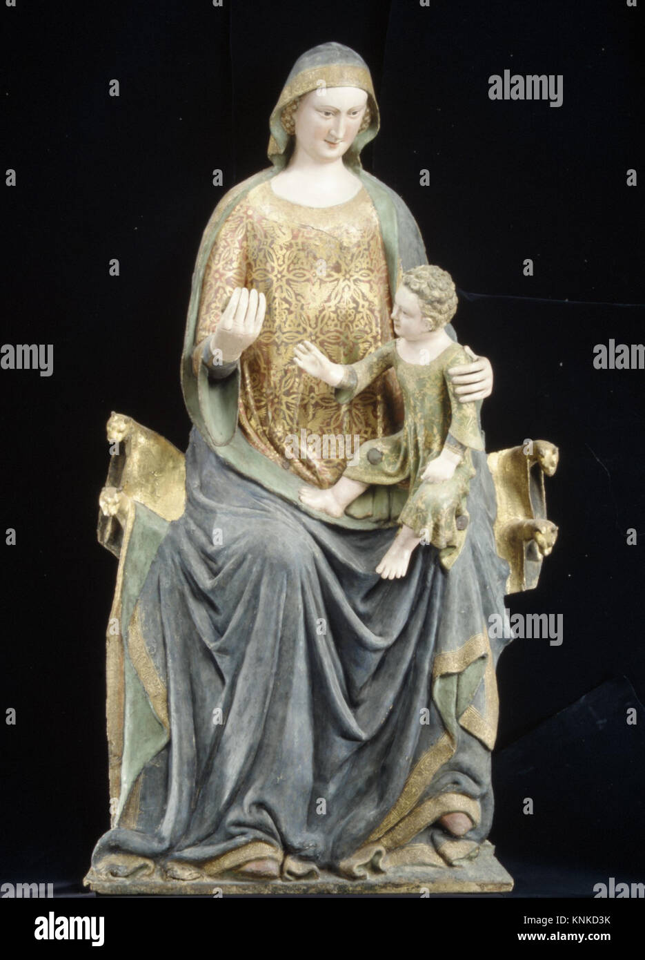Enthroned Virgin and Child, mid-14th century, Italian, Made in probably Umbria, Tuscany, Central ...