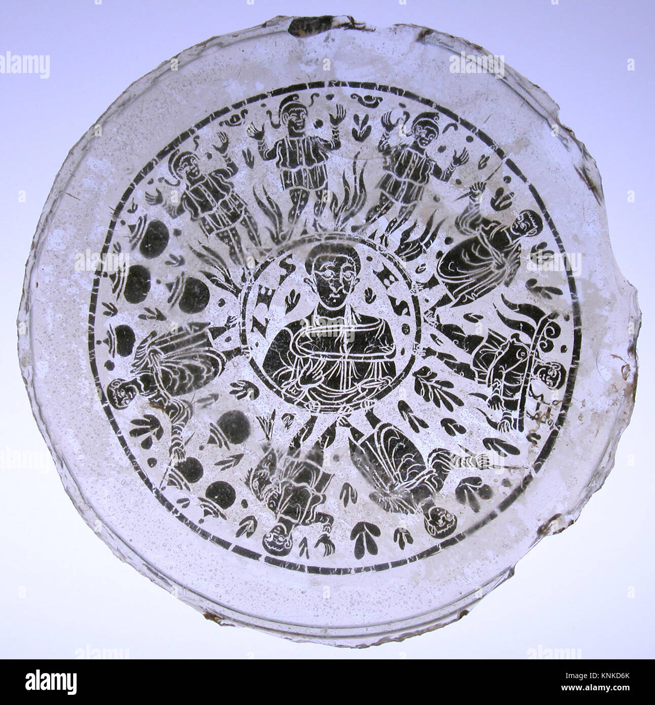 Bowl Base with Miracle Scenes, ca. 350–400, Roman or Byzantine, Medium ...