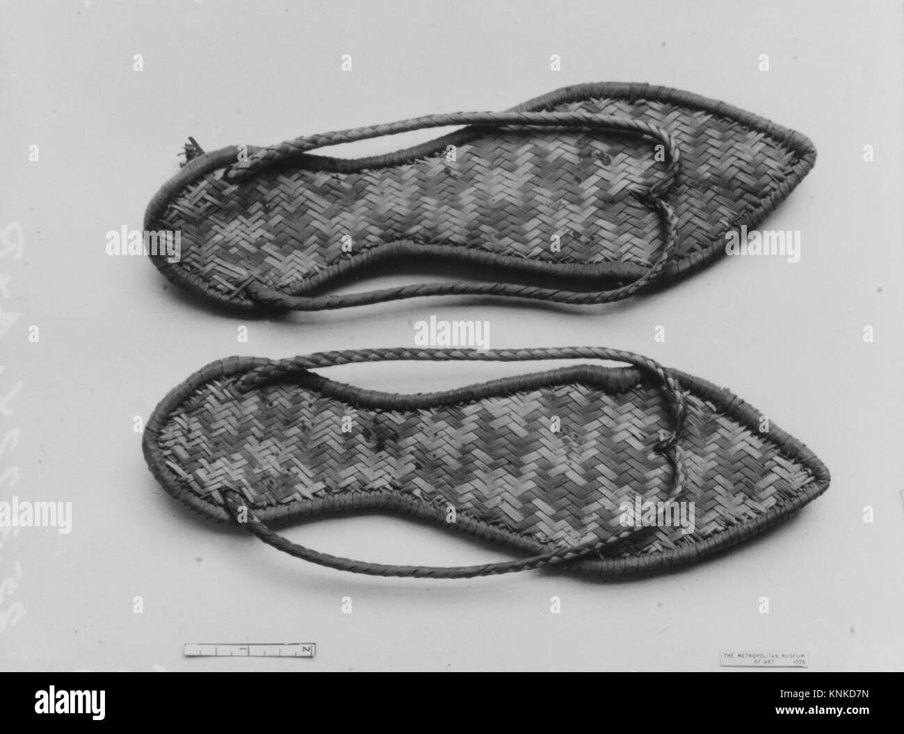 Funerary sandals from Egypt, 1st century A.D., found at Deir el-Bahri ...