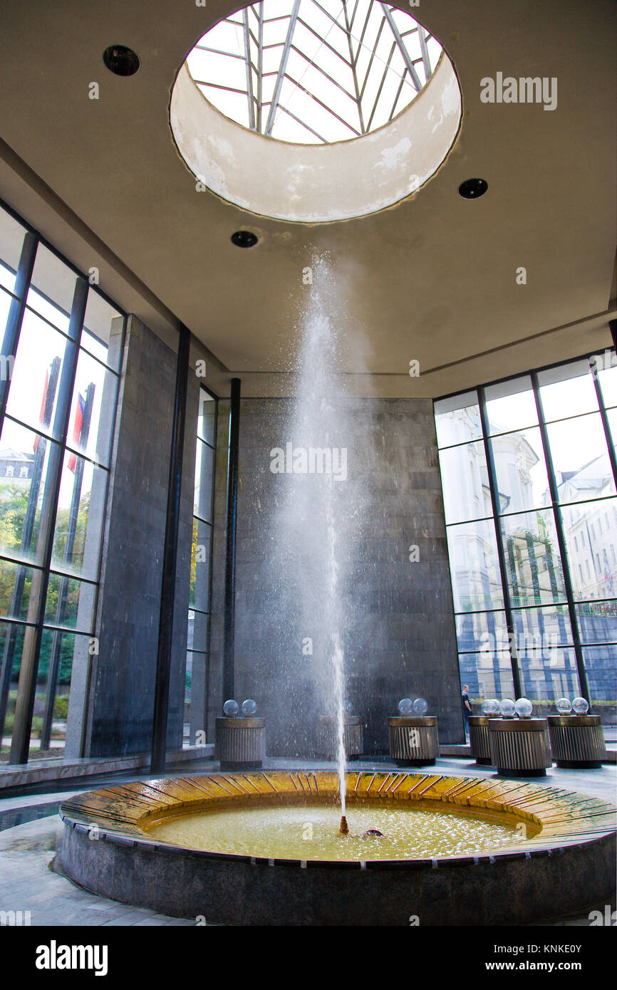 The Hot spring collonade, temperature 73°C. Present-day colonnade ...