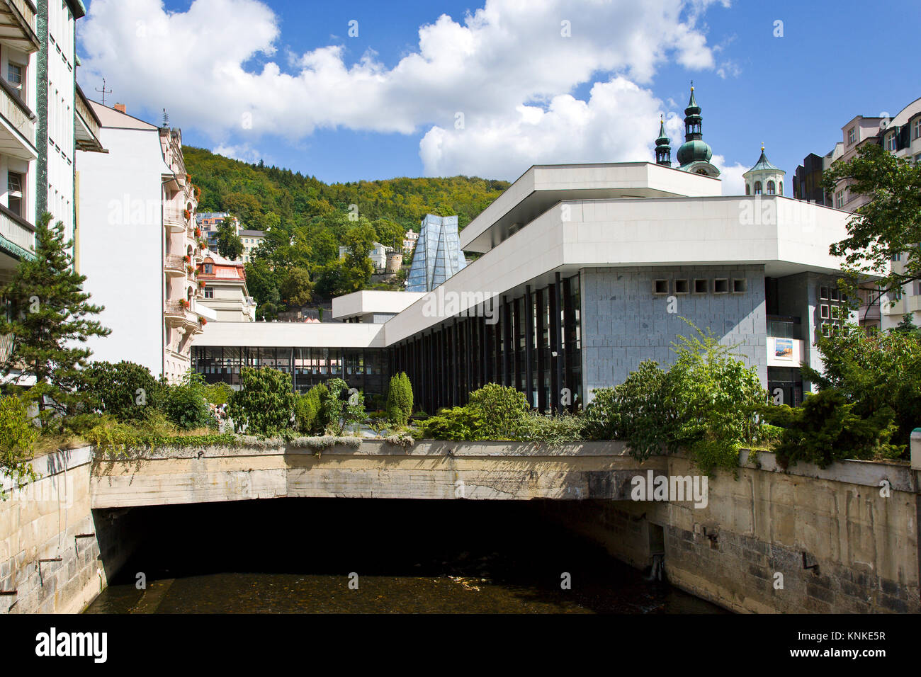 The Hot spring colonnade, temperature 73°C. Present-day colonnade ...